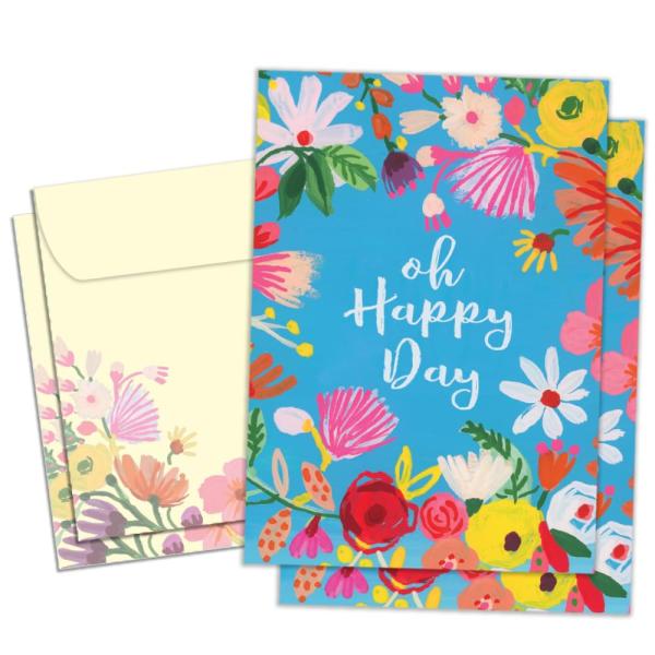 ・Inside Greeting: Just so glad you were born! | Cover Greeting: Oh happy day・ARTFUL DESIGNS - Make every birthday memora...
