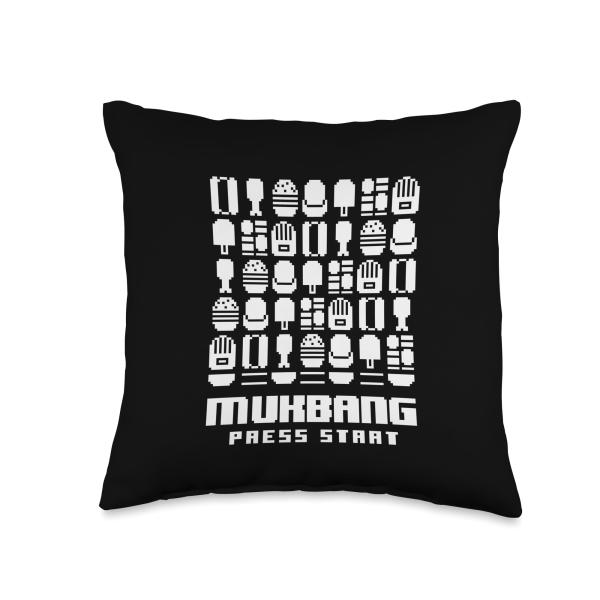 ・Original 1 bit pixel art and design, featuring a variety of Food items! Mukbang is a Korean term. It is a combination o...