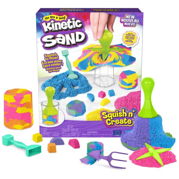 ・One ＆ only Kinetic Sand: Made from natural sand, Kinetic Sand is reusable, never dries out ＆ sticks together for easy c...