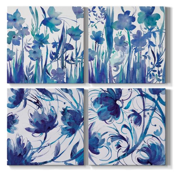 ・【SIZE OF THE SET】: 12x12 inches (30.5x30.5cm) each panel, 4 panels in total.・【HAND MADE ＆ EASY TO HANG】: Each panel of ...