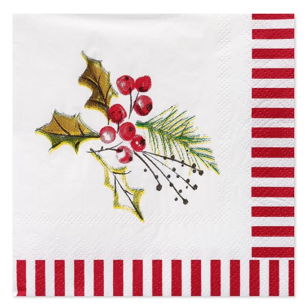 ・50 beverage napkins, 2 ply・Each napkin measures 9 3/4 in. x 9 3/4 in. unfolded・Made in the USA・Designed by Kathy Davis,...