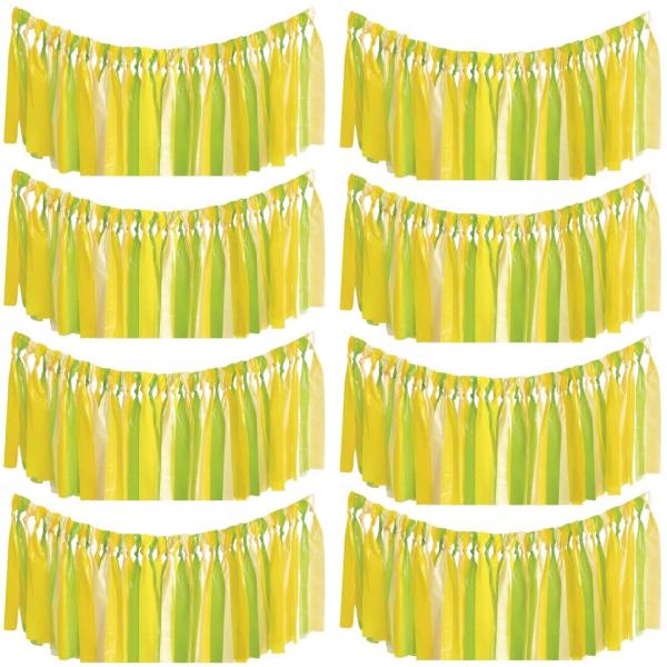 ・FRINGE PHOTO BACKDROP: Capture memories in style with our eye-catching Lime Green, Yellow ＆ Light Yellow Fringe Plastic...