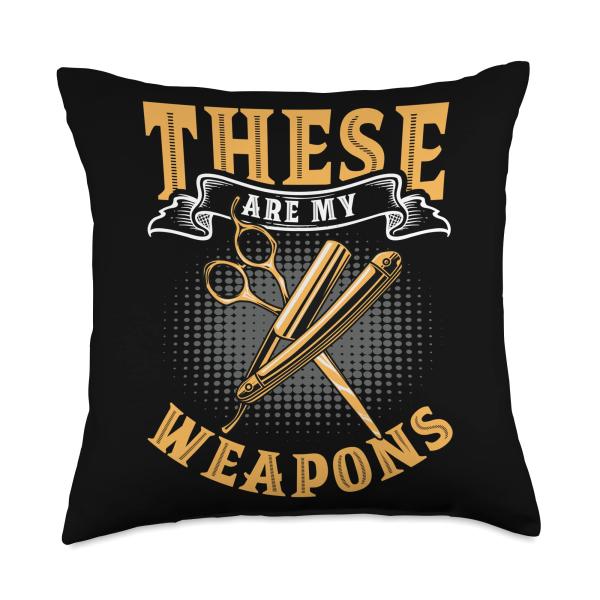 ・Cool barber weapons design for the staff at the barbershop for skilled barbers and hairstylists.・100% spun-polyester fa...