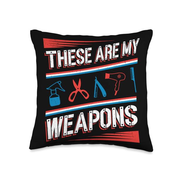 ・Cool barber weapons design for the staff at the barbershop for skilled barbers and hairstylists.・100% spun-polyester fa...