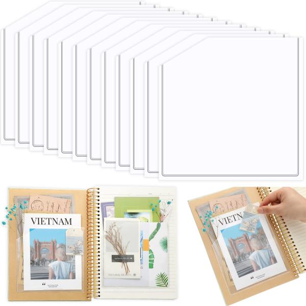 ・What You Get: the package includes 12 pieces of clear corner sticky pockets to add extra storage space for your planner...