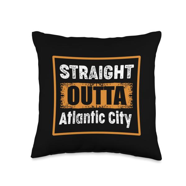 ・Humor and funny retro distressed Atlantic City New Jersey USA design for vacation holidays, travel, adventure, souvenir...