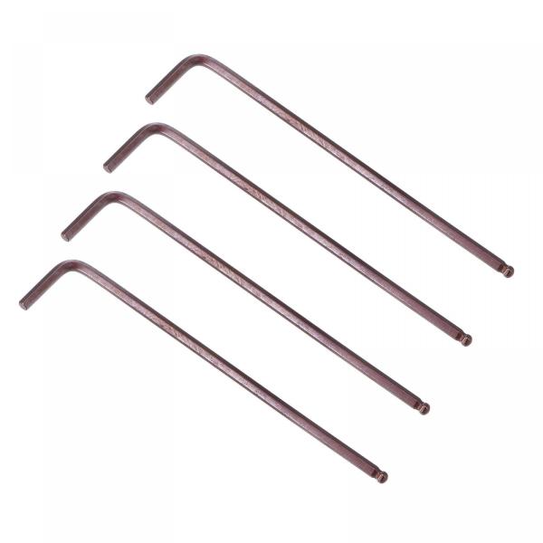 ・[Size] - 4mm ball end tip, 5.71" (145mm) total length.・[Anti-Rust Finish] - Chrome plated and red paint surface treatme...