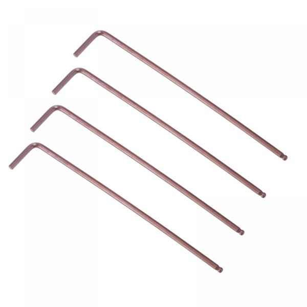 ・[Size] - 2.5mm ball end tip, 4.41" (112mm) total length.・[Anti-Rust Finish] - Chrome plated and red paint surface treat...