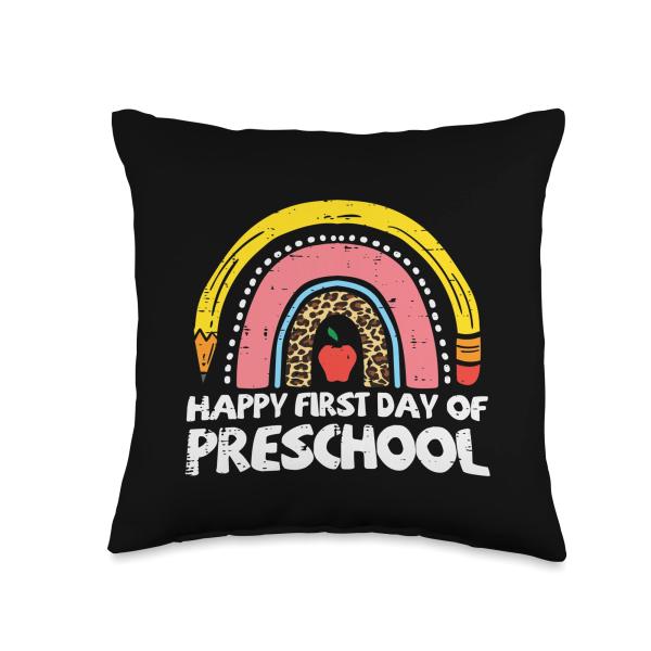 ・Grab this Leopard Rainbow Happy First Day Of Preschool design for your daughter, boy, niece, nephew who is ready for pr...