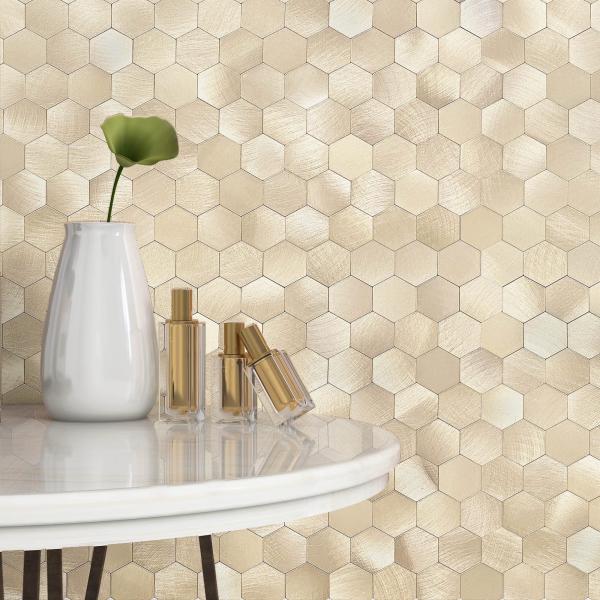 ・PREMIUM METAL BACKSPLASH TILES:Made of metal aluminum composite,safe materials, heat resistant tile, resistant to moist...