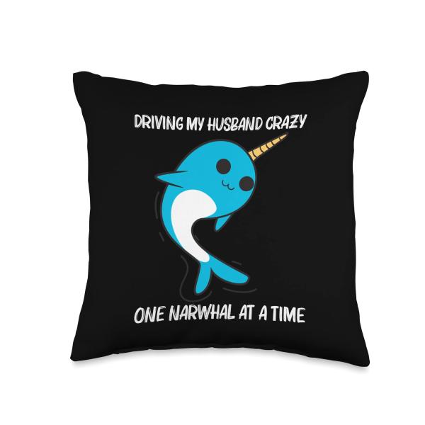 ・Are you into whales? This cute DRIVING MY HUSBAND CRAZY ONE NARWHAL AT A TIME is a novelty gift idea for zookeepers and...