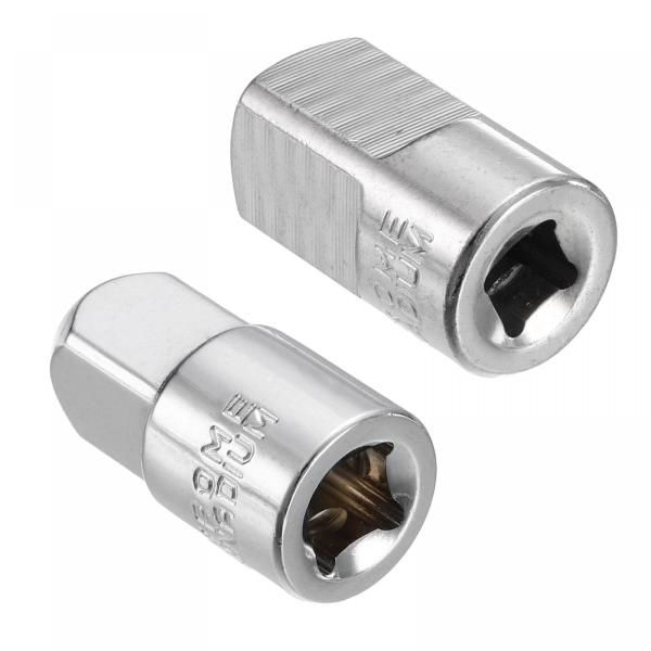 ・Included - 2 Pcs 1/4 Inch Drive (F) x 3/8 Inch (M) Socket Adapter; 2 Pcs 1/4 Inch Drive (F) x 1/2 Inch (M) Socket Adapt...
