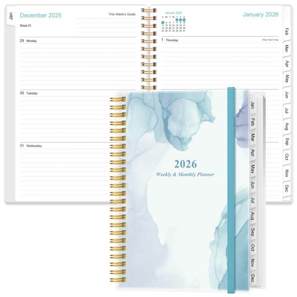 ・2026 Planner - Planner from January 2026 - December 2026, this planner 2026 covers 12 months of weekly and monthly page...