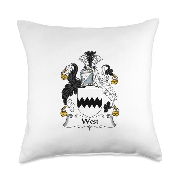 ・Show off your last name and ancestry in this heraldry surname featuring the West coat of arms and family crest shield. ...