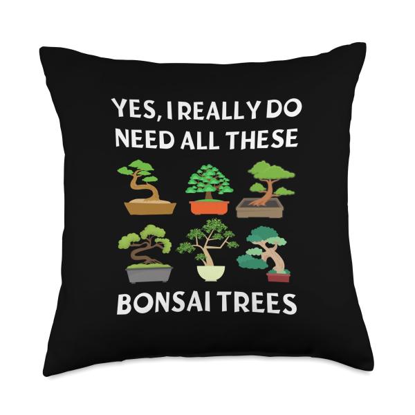・Bonsai Tree Collection design.・100% spun-polyester fabric・Double-sided print・Filled with 100% polyester and sewn closed...
