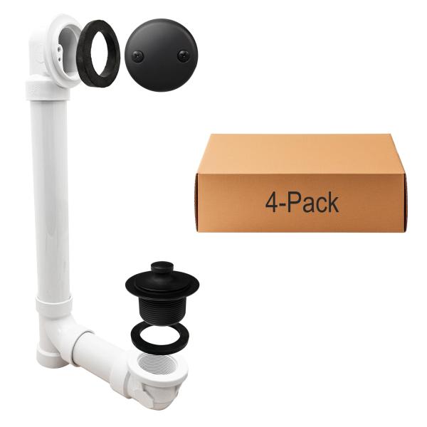 ・PREMIUM PVC CONSTRUCTION: 1-1/2 in. Schedule 40 PVC bath waste kit offers durable, corrosion-resistant performance・PULL...