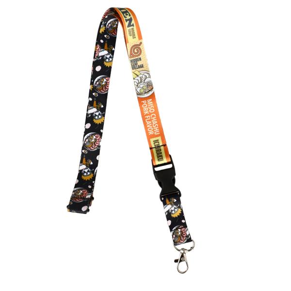 ・CUSTOM DESIGN: The Naruto Shippuden Ramen Lanyard with Lobster Clasp and Keychain features vibrant original artwork on ...
