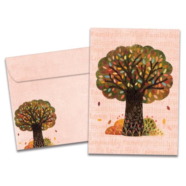 ・Inside Greeting: May your season be abundant with blessings | Cover Greeting: [blank]. These cards captivate autumn-ins...