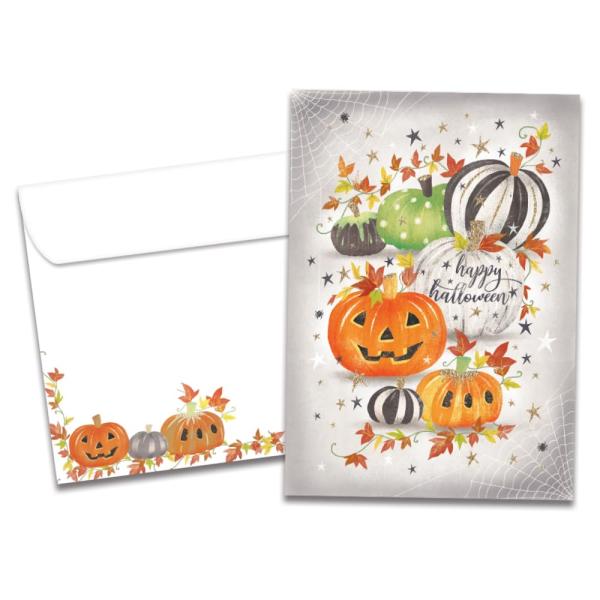 ・Inside Greeting: [blank] | Cover Greeting: Happy Halloween. Get into the spirit of the spooktacular season with Tree-Fr...