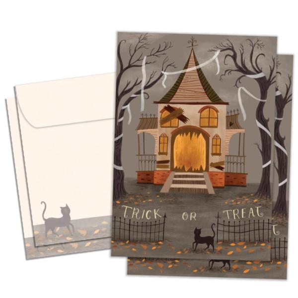 ・FRIGHTENINGLY FANTASTIC DESIGNS - Whether you're sending eerie greetings or warm wishes for a bewitching night, this Ha...
