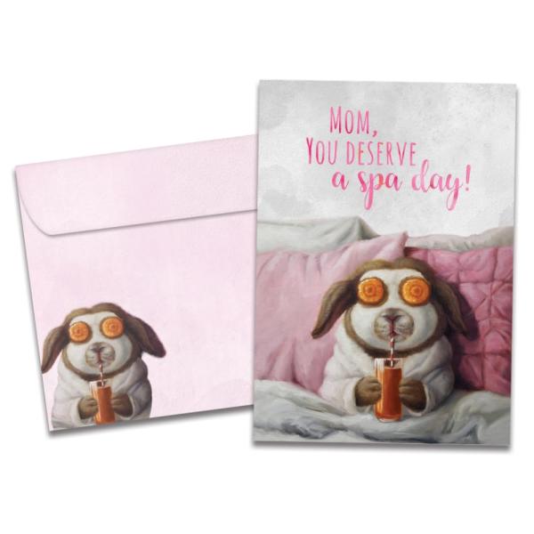 ・内側の挨拶:少なくとも14個のニンジン。 誕生日をお楽しみください | カバー挨拶:お母さん、スパの日にふさわしい! これらのカードは内側も外側も美しくデザインされています。 内側のカバーアートで手書きのメッセージを引き立てましょう。 封...