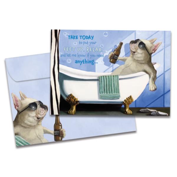 ・Inside Greeting: And I'll go ask Mom (I learn from the best ). Happy birthday Dad! | カバー挨拶: 今日は足を上げてリラックスして、何か必要があればお知ら...