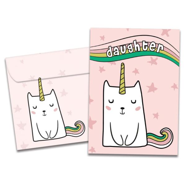 ・Inside Greeting: あなたと同じくらいユニークで特別な一日を過ごしましょう。 Happy birthday | カバー挨拶:娘。 これらのカードは内側も外側も美しくデザインされています。 内側のカバーアートで手書きのメッセー...