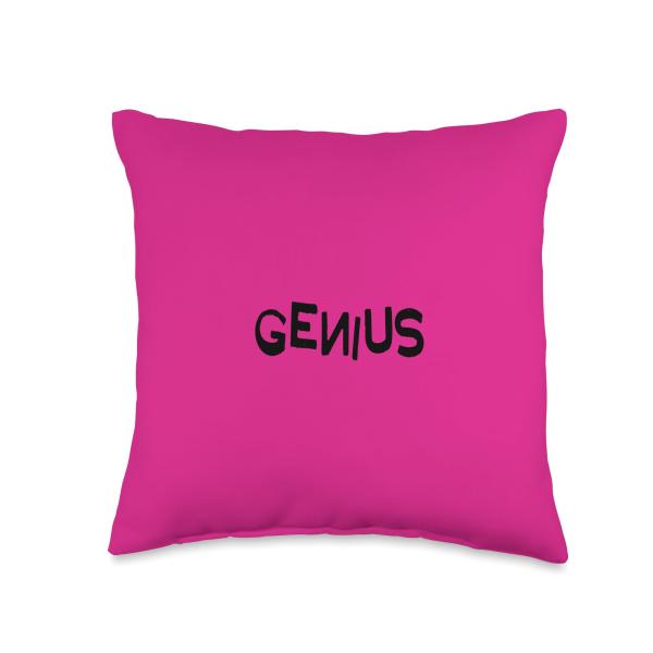 ・Let the world know you are a true Genius!・100% spun-polyester fabric・Double-sided print・Filled with 100% polyester and ...