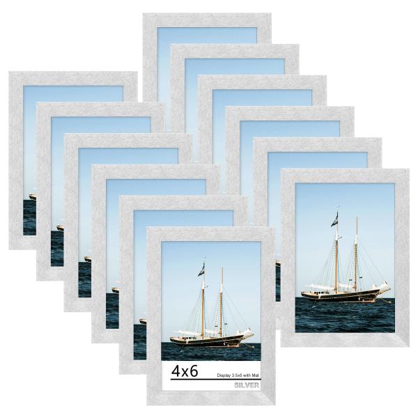 ・DURABLE AND ECO-FRIEND MATERIAL: The picture frames 4x6 are made of MDF wood, handmade simple, and practical, to protec...