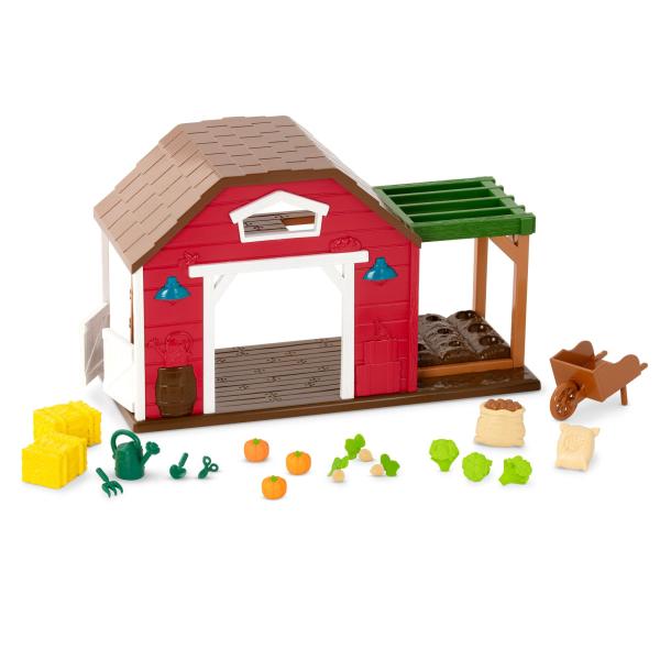 ・THE PERFECT PLAYSET: Li'l Woodzeez Happy Harvest Farm playset is the perfect addition to your Honeysuckle Hallow commun...