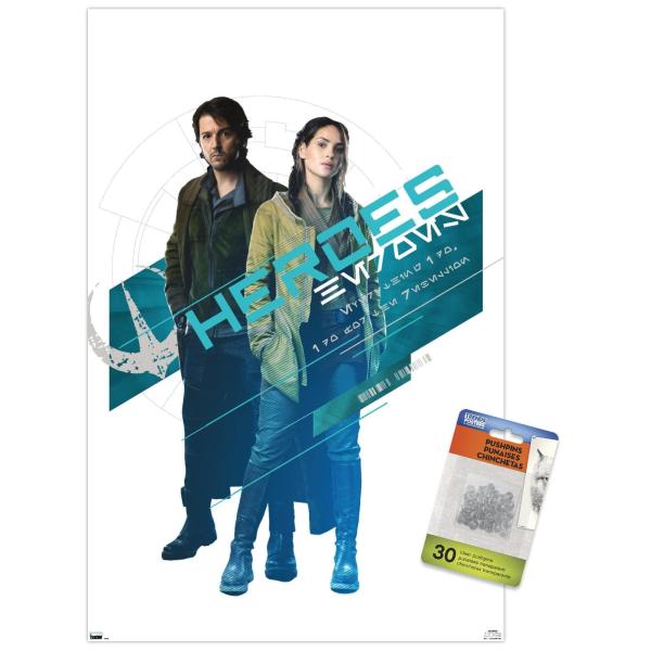 ・THIS TRENDS STAR WARS: ANDOR - HEROES WALL POSTER uses high-resolution artwork and is printed on PhotoArt Gloss Poster ...