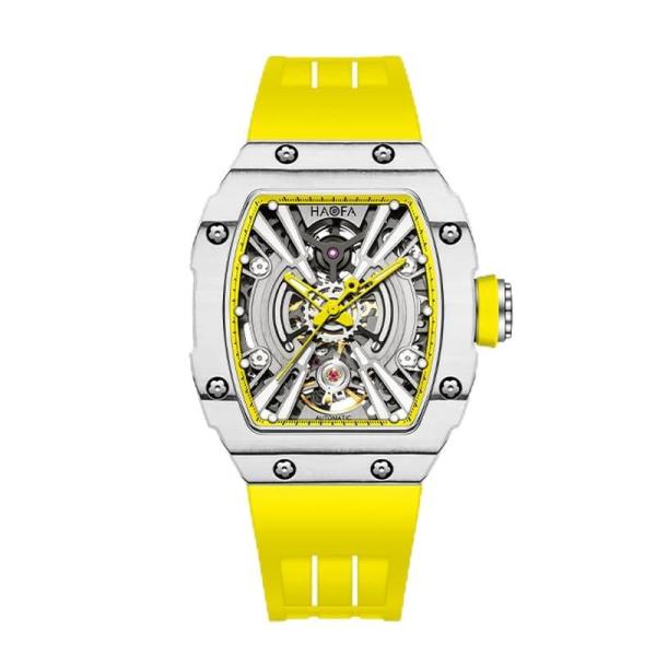 ・Skeleton Automatic Mechanical Watch: Men's automatic skeleton watch, equipped with 2H201 automatic skeleton movement, 4...