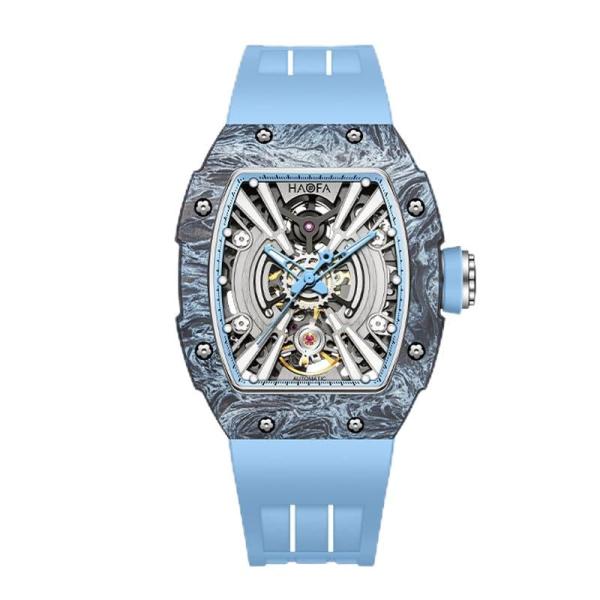 ・Skeleton Automatic Mechanical Watch: Men's automatic skeleton watch, equipped with 2H201 automatic skeleton movement, 4...