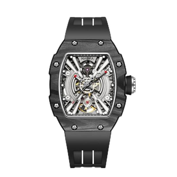 ・Skeleton Automatic Mechanical Watch: Men's automatic skeleton watch, equipped with 2H201 automatic skeleton movement, 4...