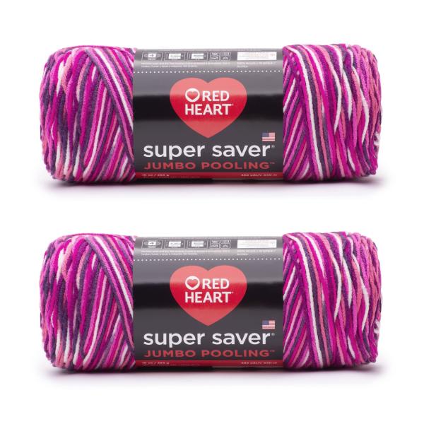 ・Versatile Acrylic Yarn: Crafted from 100% premium acrylic, our RED HEART Super Saver Jumbo yarn is perfect for a variet...