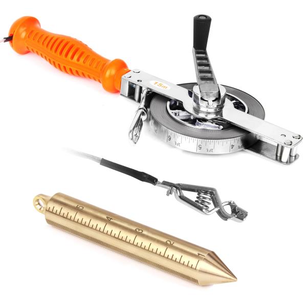 ・【20oz Brass Plumb Bob】Upgraded from 350g/12oz, the 560g/20oz brass plumb bob will catering to your various requirements...