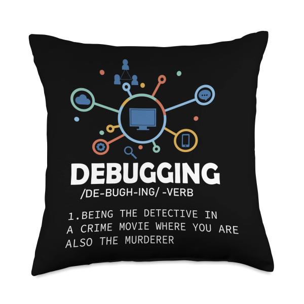 ・Funny Programmer Bash command Saying "Debugging Definition" Coding Clothes for Computer Geeks, Computer Programmers, So...