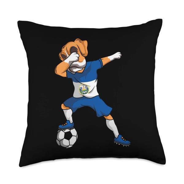 ・Dabbing Dog El Salvador Soccer - Ideal for soccer player, dog lover, Salvadoran Americans, immigrants, Salvadoreans, El...
