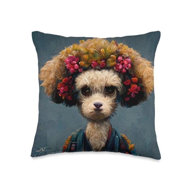・Cute Poodle with flowers on head and traditional folklore dress, also known as Best Dog Breed.・Perfect fit for the Pood...