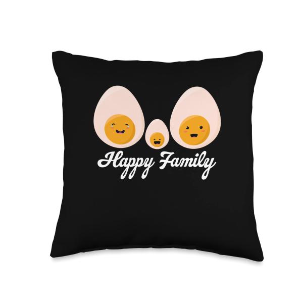 ・Happy Family Of Eggs Breakfast Eggs bacon lovers, breakfast lovers, chefs, sous chef, food critic, food lover, mom chef...