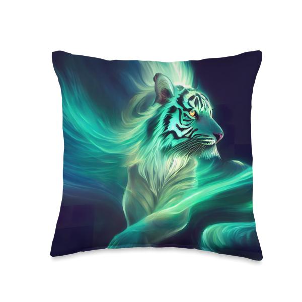 ・Colorful Spectral Fantasy Tiger Colorful Unique Digital Art is a great Design gift idea for christmas or birthday for e...