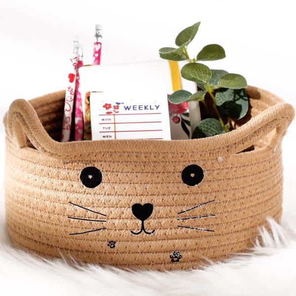 ・Reliable and Quality: this rope basket is made of quality cotton ropes, reliable and not easy to break, wear and tear r...