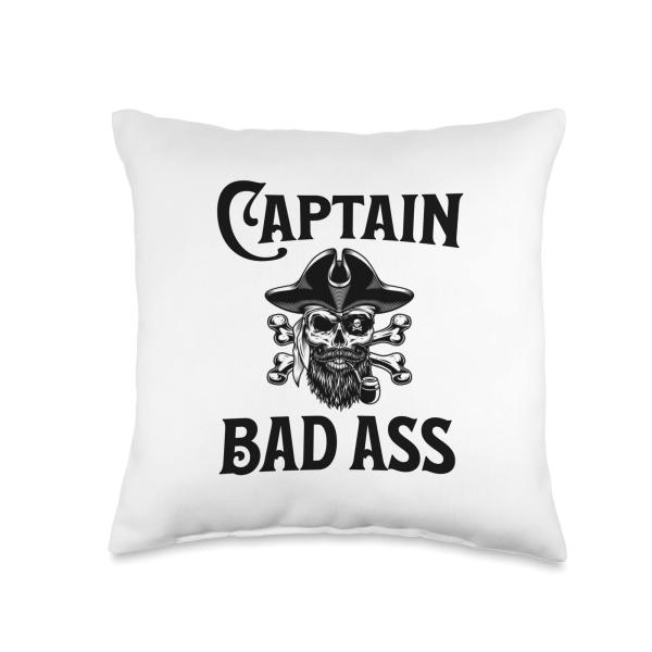 ・"Captain Bad Ass" funny Pirate tee is a funny way to show your love for pirates and rum drinks! A great gift item for a...