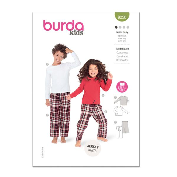 ・Burdaパターンキットには、生地を切り抜くためのパターンピース、縫製プロセスのガイドとなるステップバイステップの書面と図解の説明、生地とトリムの選択方法、サイズ情報が含まれています。・これらの衣類の縫製パターンは、子供のサイズ4-10(...
