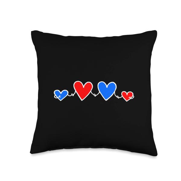 ・The family love 2 children parents 1 son + 1 daughter heart design is perfect for women, men and children who love thei...
