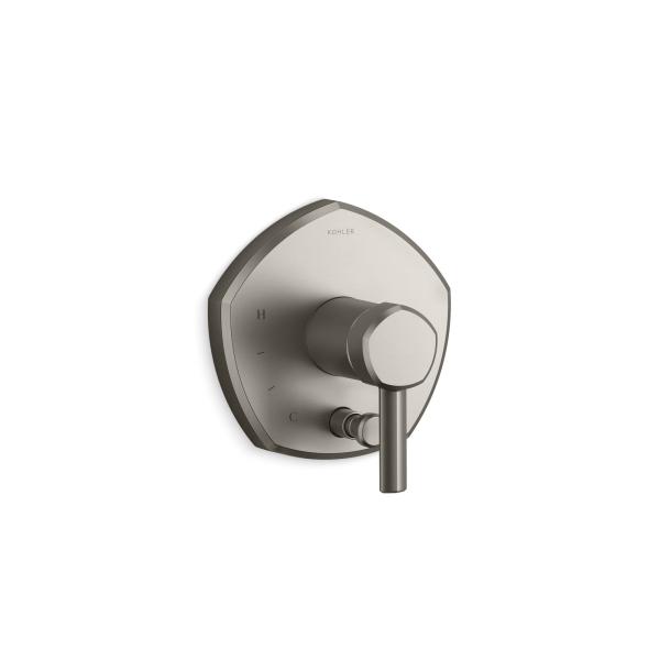 ・シングルハンドルでオン/オフの作動と温度設定の両方をコントロール。・ADA準拠の金属製レバーハンドル付きフェースプレートとプッシュボタン式切替弁付き。・圧力バランスダイヤフラム技術により、水圧変動時に出口の温度を +/-50 °F以内に保...