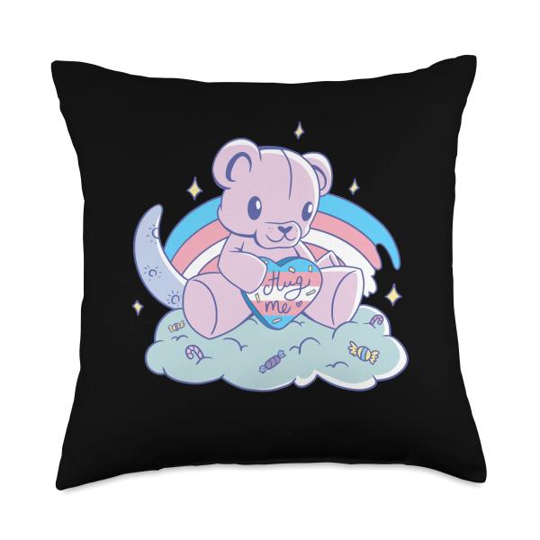 ・This Novelty Graphic shows a cute bear and candies sitting in clouds and rainbow. Awesome for the transgender community...
