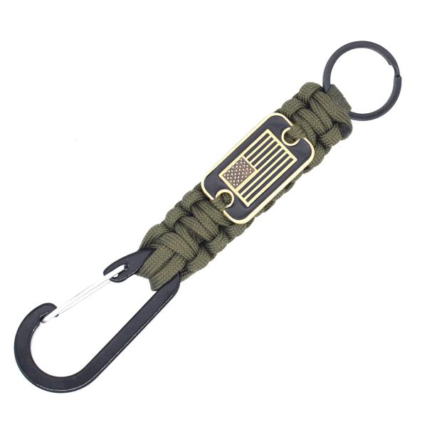 ・【Upgraded Design】Our paracord lanyard keychain adds a 3D USA flag design, Every time you glance down at your paracord l...