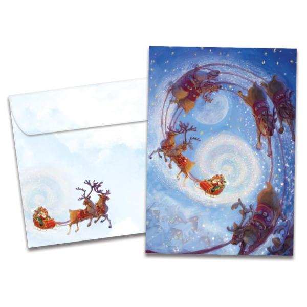・Inside Greeting: May the magic and wonder of the season send your spirits soaring | Cover Greeting: [blank]. These card...