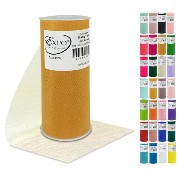 ・HIGH-QUALITY TULLE: Our Decorative Matte Tulle are soft craft materials that infuse texture and depth into any creative...
